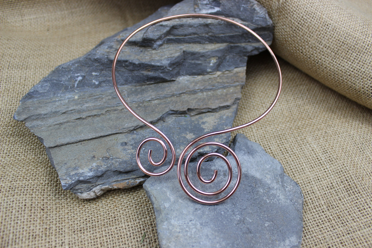 Copper Collar by HPSilver - Pure Copper Neck Wire - Copper Collar - 40